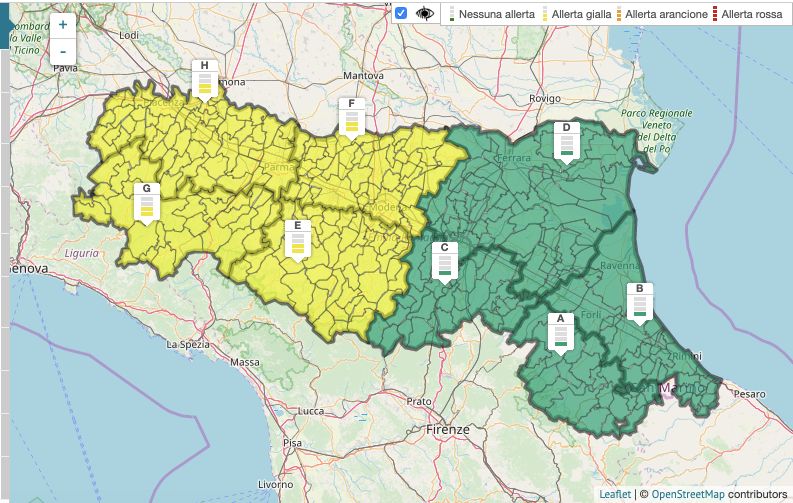 Domenica 8 settembre in Emilia allerta gialla per temporali e piene dei fiumi | 24Emilia