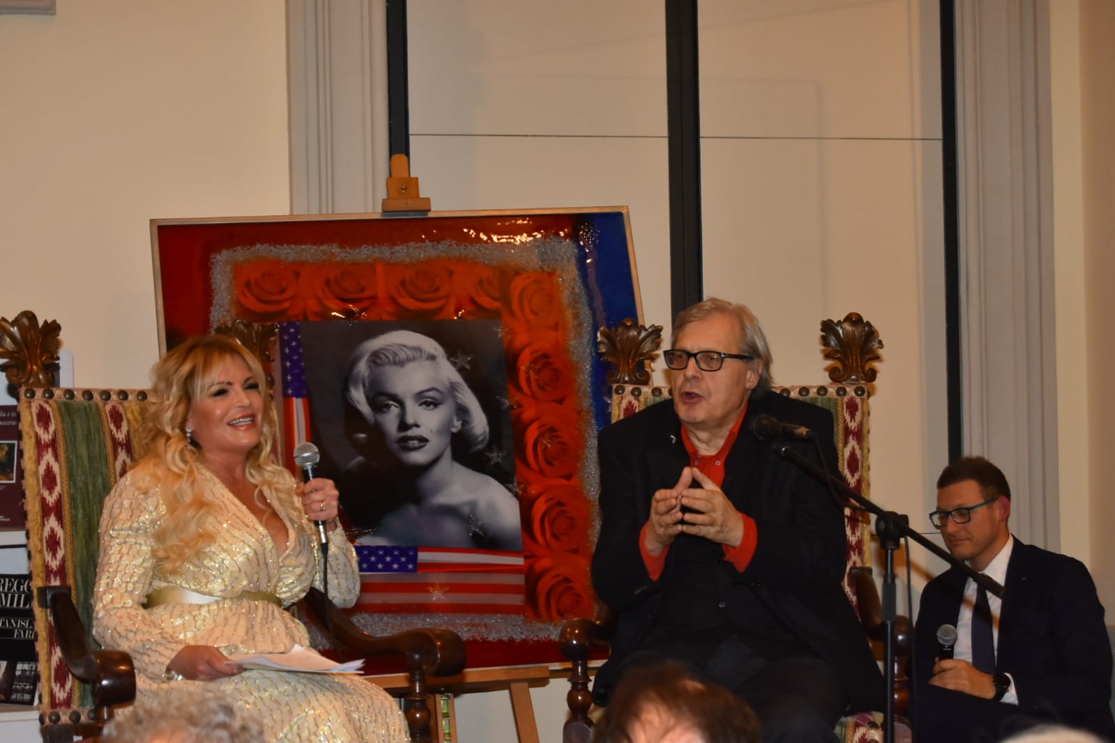 Foto-Reggio. Sgarbi in San Spiridione e poi dal notaio Giorgia Manzini ...