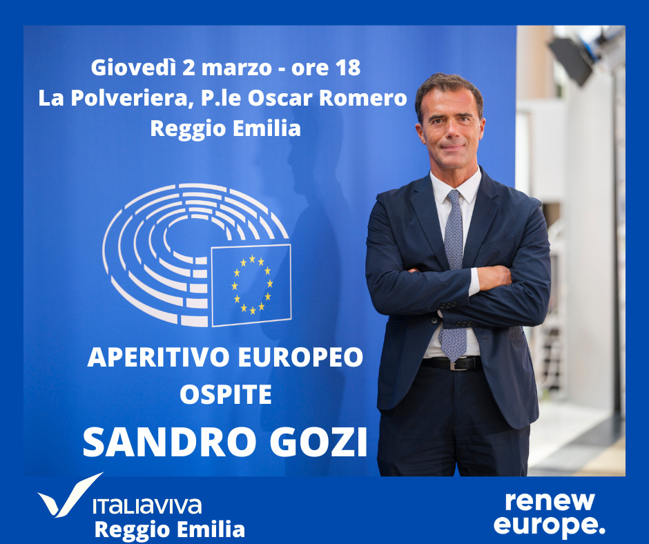 Reggio, aperitivo europeo di Italia Viva con Sandro Gozi | 24Emilia