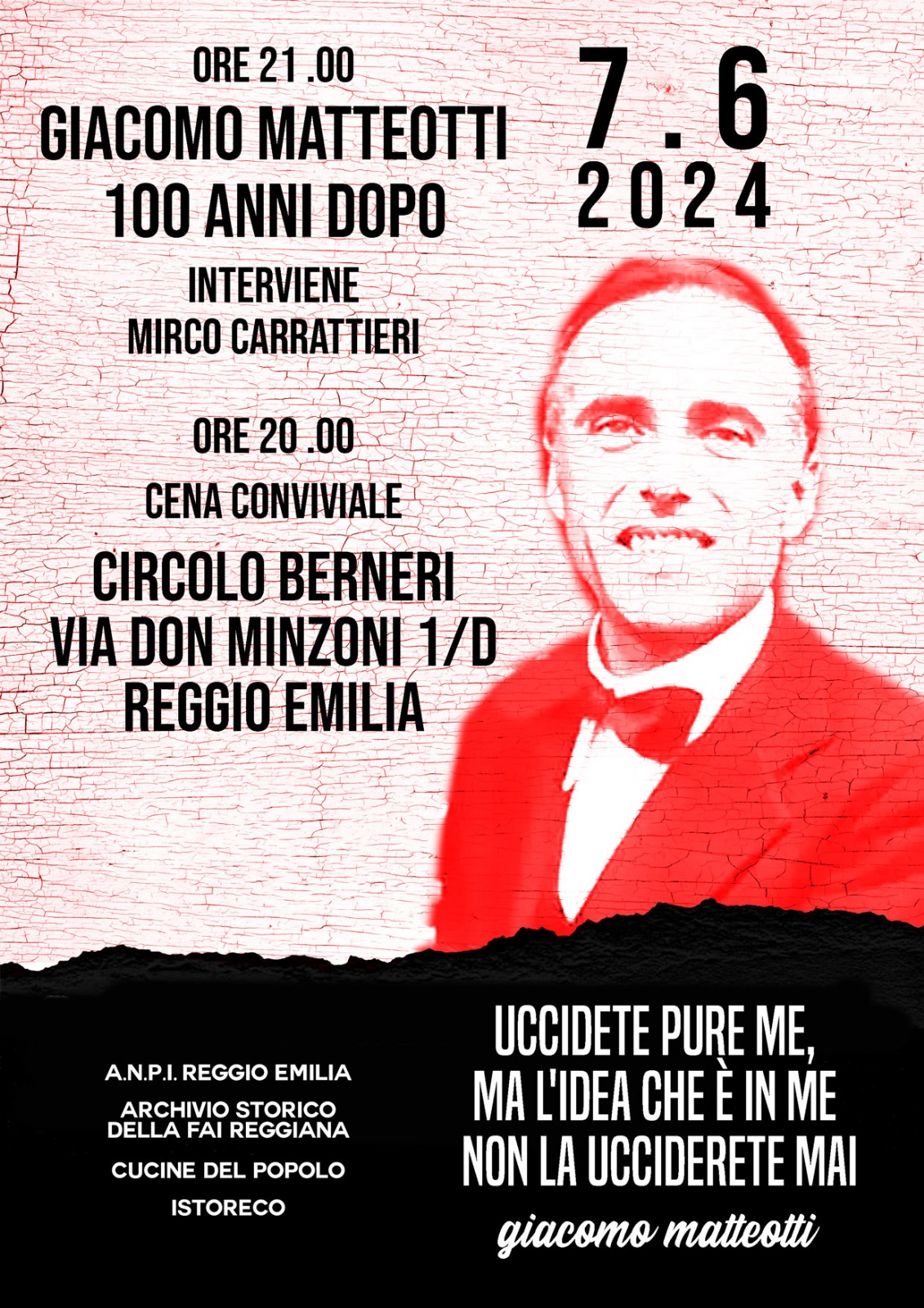 Cento anni fa l’omicidio Matteotti, a Reggio il ricordo dell’esponente ...